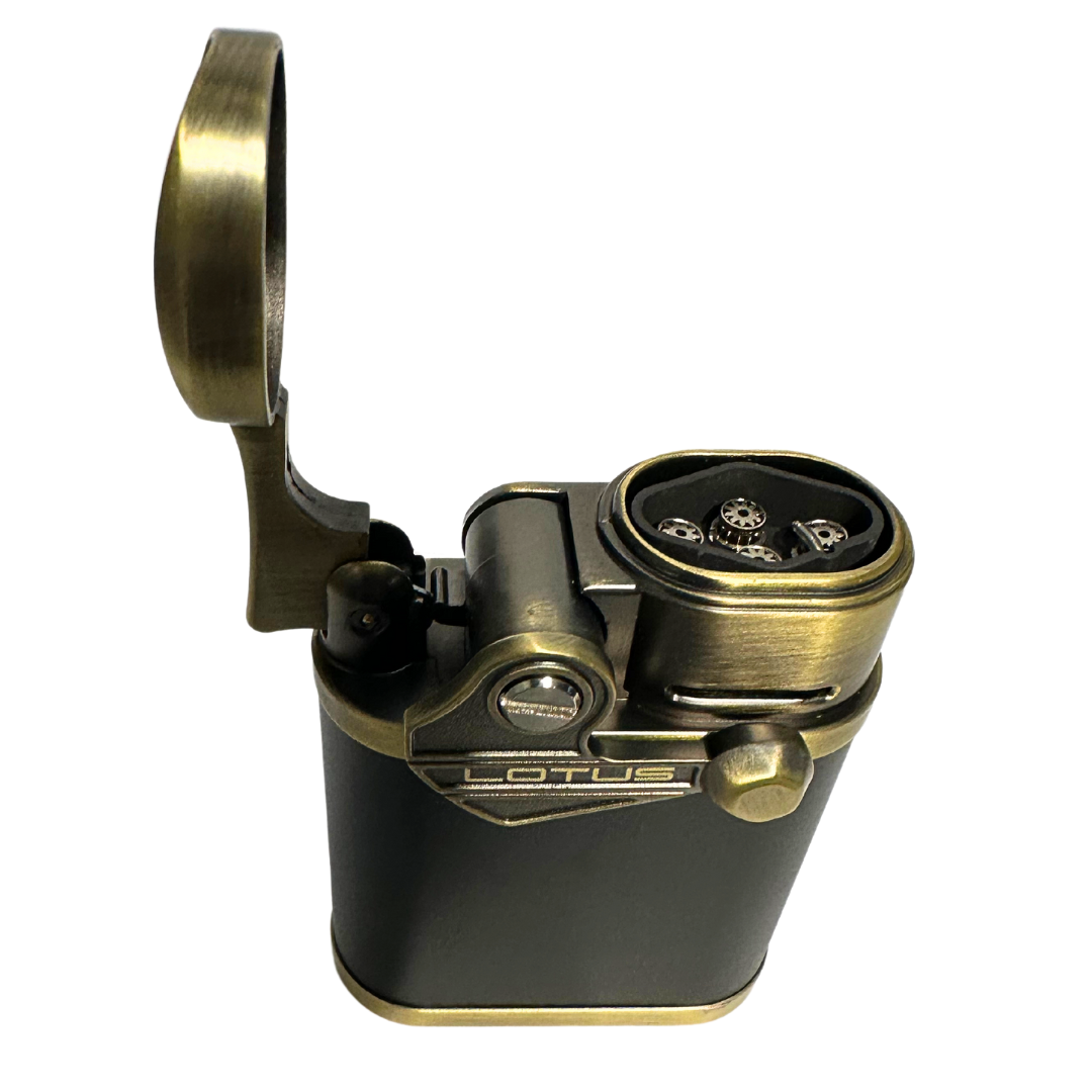 LOTUS WINSTON QUAD TORCH BRASS CIGAR LIGHTER – Smoke Master Cigars