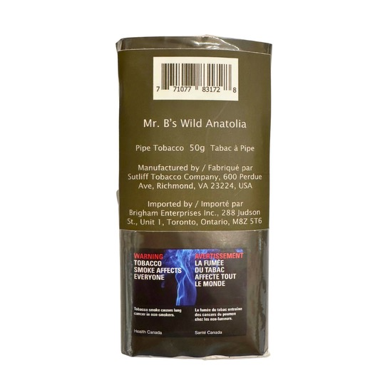 Mr. B's Wild Anatolia 50g Pipe Tobacco – Smoke Master Cigars